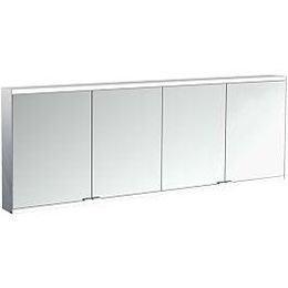 Emco prime Aufputz-Lichtspiegelschrank 949706266 2000x700mm, 4-türig, aluminium/spiegel