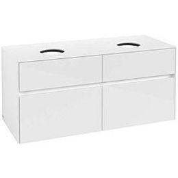 Villeroy & Boch Villeroy und Boch Collaro Waschtischunterschrank C04400DH 120 x 54,8 x 50 cm, für 2 Waschtische, Glossy White