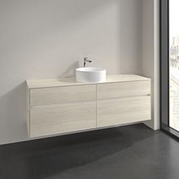 Villeroy & Boch Villeroy und Boch Collaro Waschtischunterschrank C04900AA 160x54,8x50cm, Waschtisch mittig, white oak