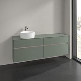 Villeroy & Boch Villeroy und Boch Collaro Waschtischunterschrank C05000AF 160x54,8x50cm, Waschtisch links, soft green