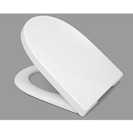 HARO WC-Sitz Madeira 530202 weiss, Edelstahl Scharniere, Softclose