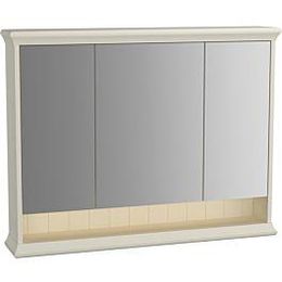 Vitra Valarte LED-Spiegelschrank 62236 98x17x76cm, 3 Spiegeltüren, Korpus elfenbein matt