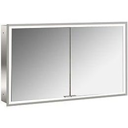 Emco prime Unterputz-Lichtspiegelschrank 949706294 1200x730mm, 2-türig, aluminium/spiegel