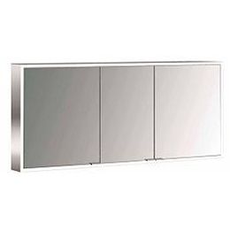 Emco prime Aufputz-Lichtspiegelschrank 949706287 1400x700mm, 3-türig, aluminium/spiegel