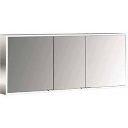 Emco prime Aufputz-Lichtspiegelschrank 949706286 1600x700mm, 3-türig, aluminium/spiegel