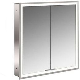 Emco prime Unterputz-Lichtspiegelschrank 949706271 600x730mm, 2-türig, aluminium/spiegel