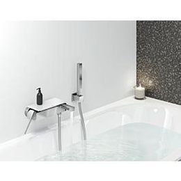Grohe Plus Wannen-Einhebelmischer 33553003 chrom, Laminarstrahlregler, Wandmontage
