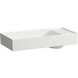 Laufen Kartell Waschtischschale 8123327571581, 75x35cm, weiß matt, 3 Hahnlöcher, Saphirkeramik