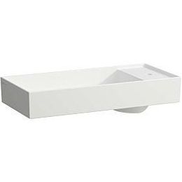 Laufen Kartell Waschtischschale 8123327571121, 75x35cm, weiß matt, ohne Hahnloch, Saphirkeramik