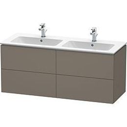 Duravit L-Cube Waschtischunterbau LC625909090 Flannel Grey Seidenmatt, 129x55x48,1cm, 4 Auszüge