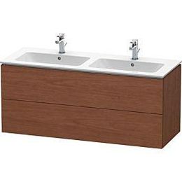 Duravit L-Cube Waschtischunterbau LC625801313 Amerik. Nussbaum, 129x55x48,1cm, 2 Schubladen