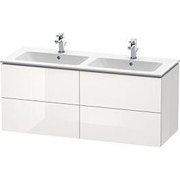 Duravit L-Cube Waschtischunterbau LC625902222 Weiß Hochglanz, 129x55x48,1cm, 4 Auszüge