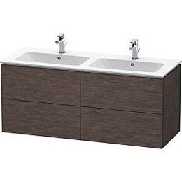 Duravit L-Cube Waschtischunterbau LC625907272 Eiche Dunkel gebürstet, 129x55x48,1cm, 4 Auszüge