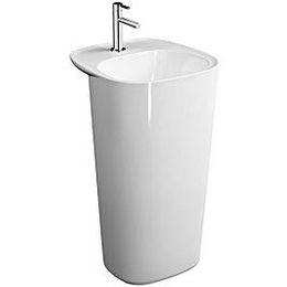 Vitra Plural Waschtisch 7814B403-0041 48,5 x 52,5 x 85 cm, weiß hochglanz, boden-/freistehend, ohne Überlauf, 1 Hahnloch