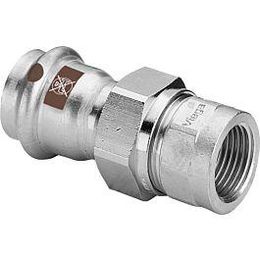 Viega Temponox Verschraubung 812157 18 mm x Rp 1/2, Stahl, nicht rostend, Rp-Gewinde, SC-Contur