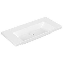 Villeroy & Boch Villeroy und Boch Subway 3.0 Schrank-Waschtisch 4A70A3RW 100x47cm, ohne Hahnloch/ohne Überlauf, stone white C-plus