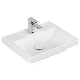 Villeroy & Boch Villeroy und Boch Subway 3.0 Handwaschbecken 4370FGRW 50x40cm, mit Hahnloch/ohne Überlauf, stone white C-plus