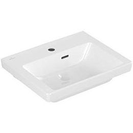 Villeroy & Boch Villeroy und Boch Subway 3.0 Handwaschbecken 4370FF01 50x40cm, mit Hahnloch/mit Überlauf, weiß