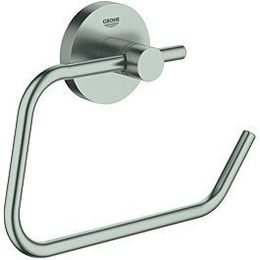 Grohe Essentials WC-Papierhalter 40689DC1 supersteel, ohne Deckel, verdeckte Befestigung