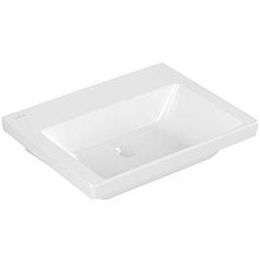 Villeroy & Boch Villeroy und Boch Subway 3.0 Schrank-Waschtisch 4A706301 60x47cm, ohne Hahnloch/ohne Überlauf, weiß