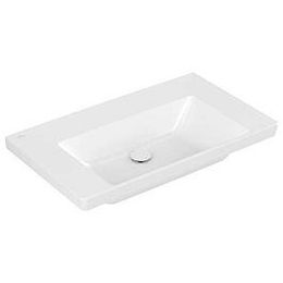 Villeroy & Boch Villeroy und Boch Subway 3.0 Schrank-Waschtisch 4A7083R1 80x47cm, ohne Hahnloch/ohne Überlauf, weiß C-plus