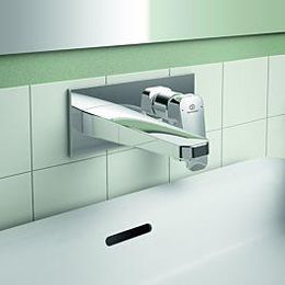 Ideal Standard CeraPlan Fertigmontageset BD244AA Wand-Waschtischarmatur Unterputz, verchromt
