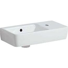 Geberit Waschtisch Renova Compact 276250000 weiss, 50x25cm, Ablagefläche und Hahnloch rechts