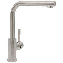 Villeroy & Boch Villeroy und Boch Küchenarmatur Modern Steel 966801LC 14 l/min, flexible Anschlussschläuche, Edelstahl massiv