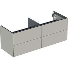 Geberit One Waschtisch-Unterschrank 505266007 133,2x50,4x47cm, 4 Schubladen, greige/lackiert matt