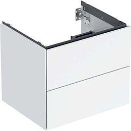 Geberit One Waschtisch-Unterschrank 505261001 59,2 x 50,4 x 47 cm, weiß/lackiert hochglänzend, 2 Schubladen