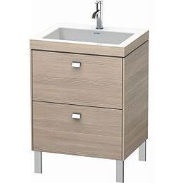 Duravit Brioso c-bonded Waschtisch mit Unterbau BR4700O1031, 60x48, Pine Silver/Chrom, 1 Hahnloch