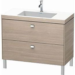 Duravit Brioso c-bonded Waschtisch mit Unterbau BR4702O1031, 100x48, Pine Silver/Chrom, 1 Hahnloch