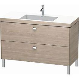 Duravit Brioso c-bonded Waschtisch mit Unterbau BR4703O1031, 120x48, Pine Silver/Chrom, 1 Hahnloch