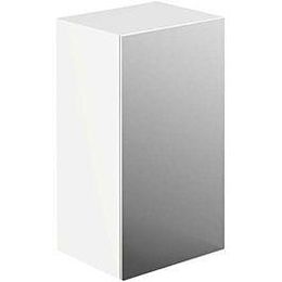 Emco evo Halb-Hochschrank 957950403 750mm, mit Doppelspiegeltür, weiss hochglanz / spiegel