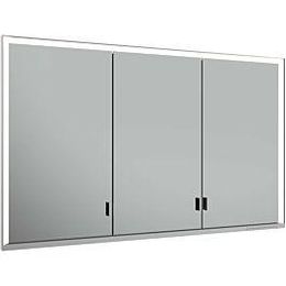 KEUCO Royal Lumos Spiegelschrank 14315172301 Wandeinbau, silber-eloxiert, verdecktes Ablagefach, 1200 x 735 x 165 mm