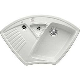 Villeroy & Boch Villeroy und Boch Eckspüle 672902SM Ablaufgarnitur, Exzenterbetätigung, Resteschale, Steam