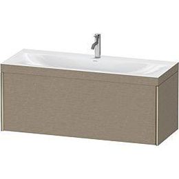 Duravit XViu Waschtisch-Unterschrank XV4612OB111C 120x48cm, 1 Auszug, 1 Hahnloch, champagner matt, Rahmen C, eiche kaschmir