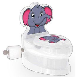 JAMARA-460957-Meine kleine Toilette Elefant mit Spülsound und Toilettenpapierhalter