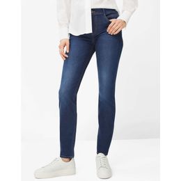 Brax Damen R&ouml;hrenjeans Style SHAKIRA USED REGULAR BLUE, denim blau, Gr. 46L