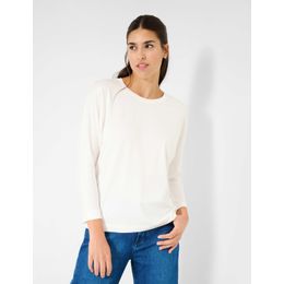 Brax Damen Shirt Style CHARLENE, Altweiß, Gr. 34