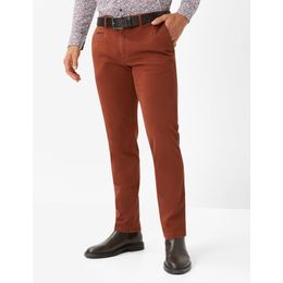 Brax Herren Flatfronthose Style EVEREST, Rostbraun, Gr. 24