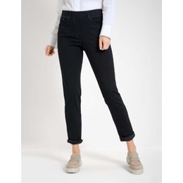 Raphaela by Brax Damen Schlupfhose Style LAVINA JOY BLACK, denim schwarz, Gr. 40