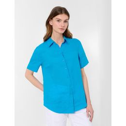 Brax Damen Bluse Style VEL, Blau, Gr. 34