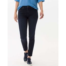Brax Damen R&ouml;hrenjeans Style ANA USED DARK BLUE, denim dunkelblau, Gr. 40
