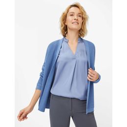 Brax Damen Strickjacke Style ANIQUE, Blau, Gr. 36