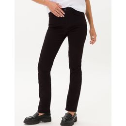 Brax Damen Five-Pocket-Hose Style MARY CLEAN PERMA BLACK, denim perma schwarz, Gr. 34K