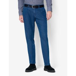 Eurex By Brax Herren Bundfaltenhose Style FRED, Blau, Gr. 94