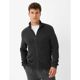 Brax Herren Sweatjacke Style SHELDON, Dunkelgrau, Gr. L