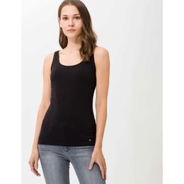 Brax Damen Tanktop Style SILVY, Schwarz, Gr. 34