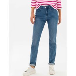 Brax Damen Five-Pocket-Hose Style MARY USED STONE BLUE, denim blau, Gr. 44K